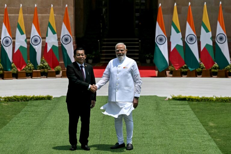 Myanmar junta chief holds trade and security talks with India’s Modi